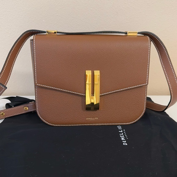 DeMellier | Bags | Demellier London The Vancouver Tan Grain Ecru ...